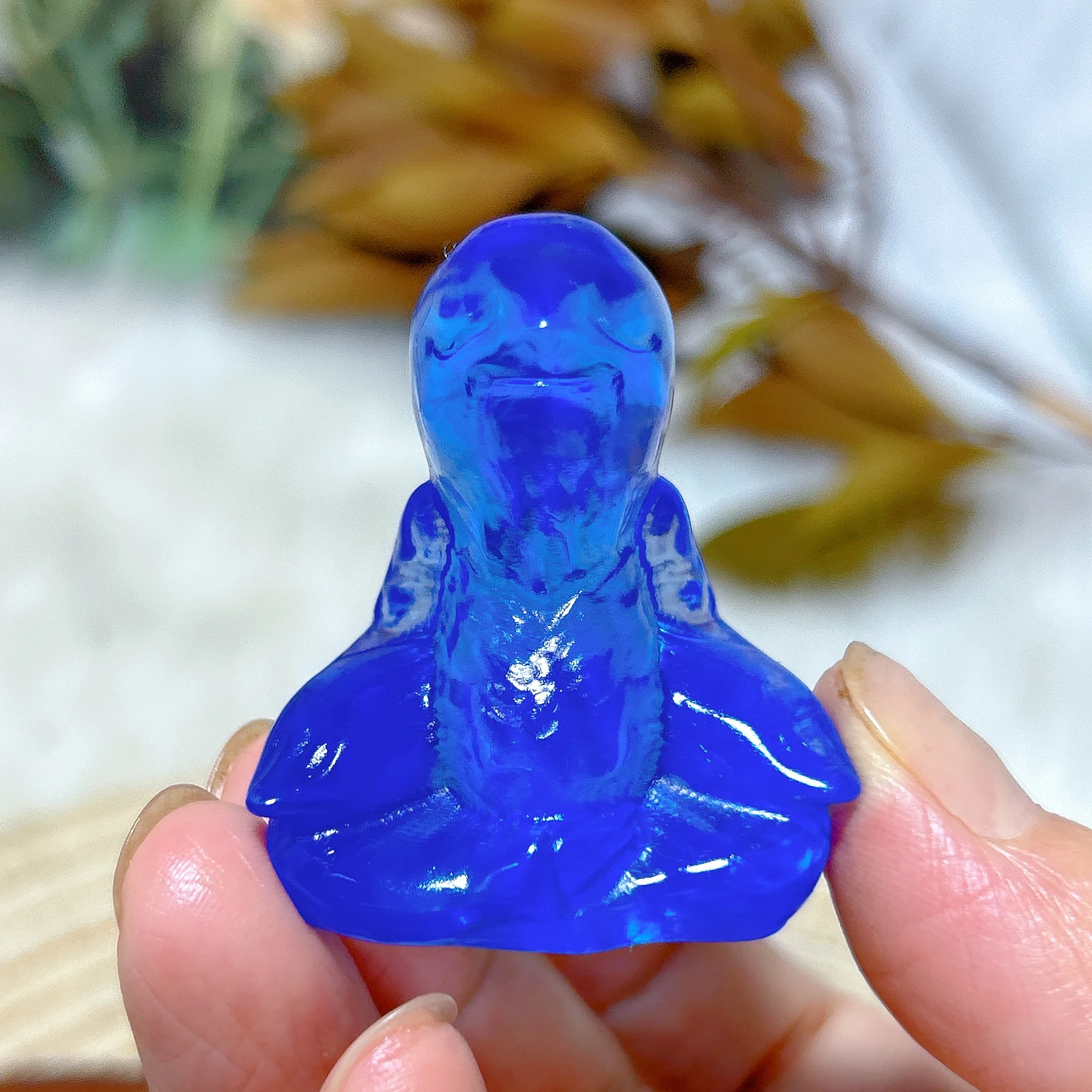 Healing Blue Opalite Sloth Carving Crystal Energy Polished Gemstones ...