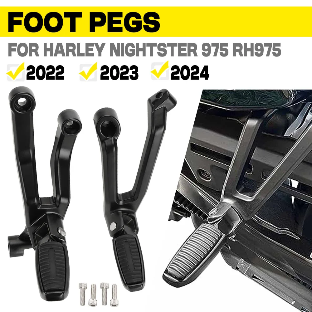 For Harley Nightster RH975 RH 975 Nightster 975 22-24 Rearsets Footrest ...