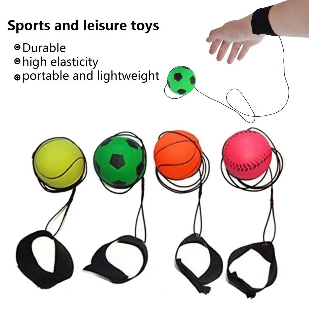 Wrist-Return-Ball-High-Elasticity-Elastic-Rubber-Ball-Football-Shape ...