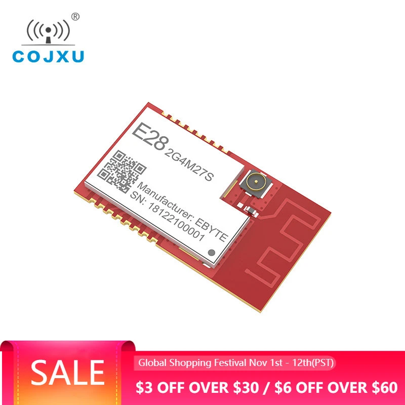 Sx1280 Wireless Lora Module Ble 2.4g 27dbm Spi Long Range 8000m Ipex ...