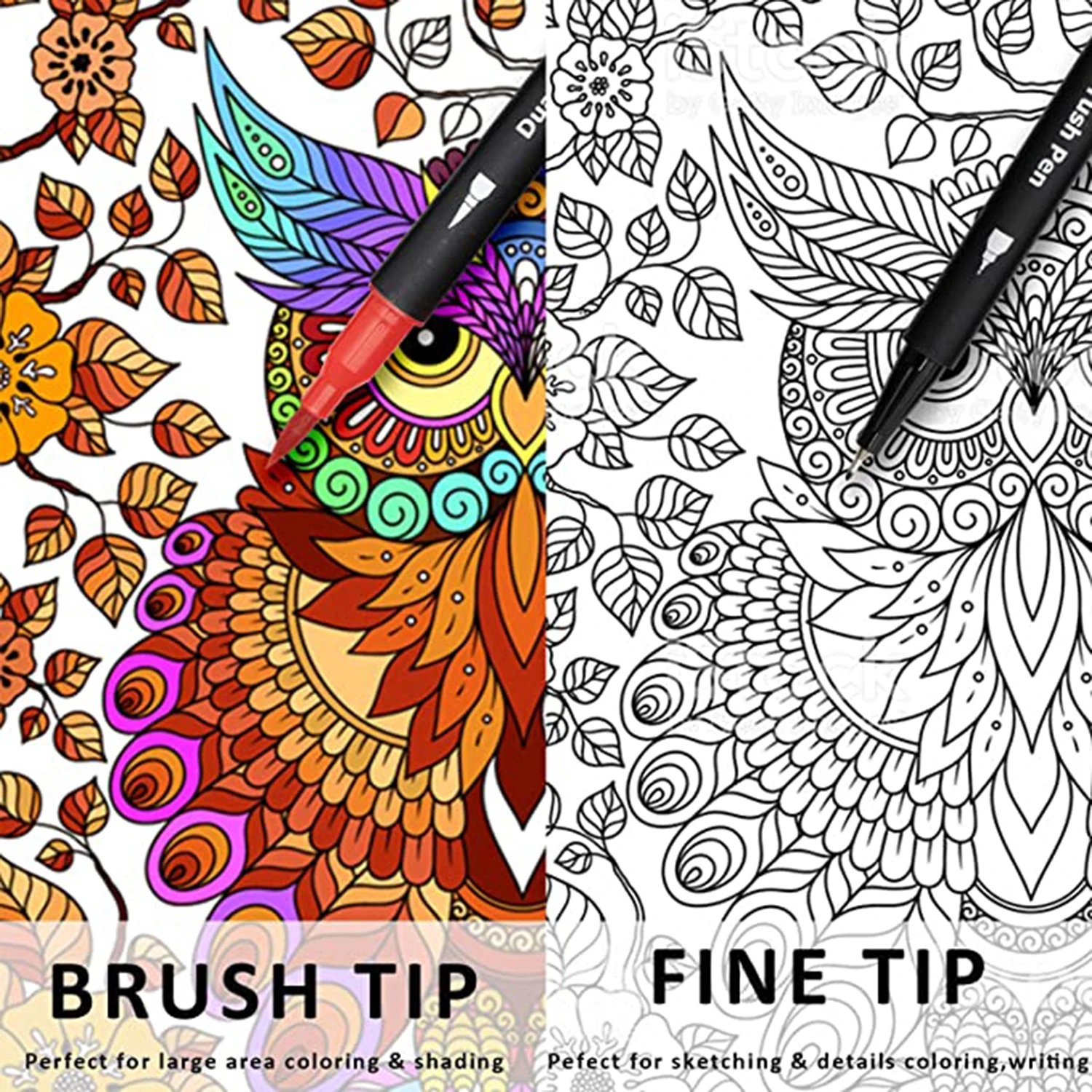 Fine Tip Pens For Coloring Book Pages