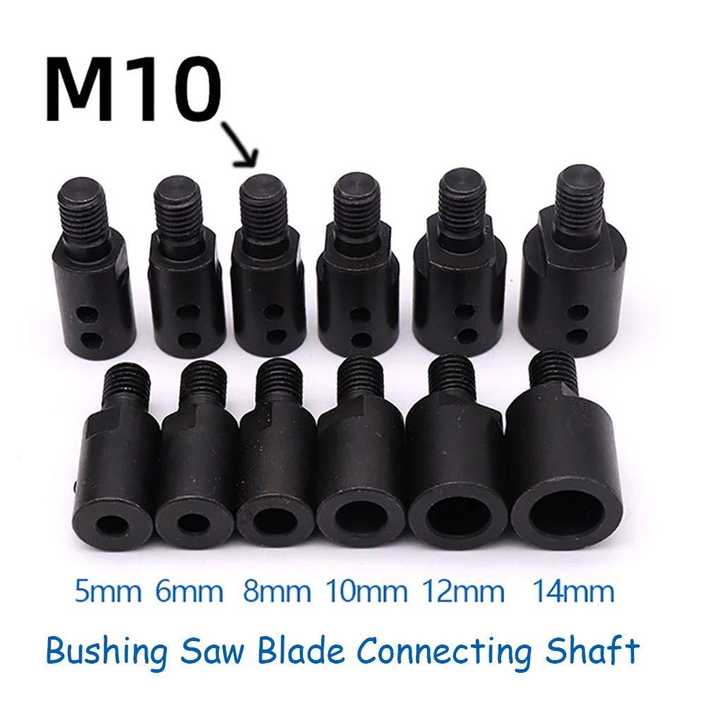 목공밴드쏘m10 샤프트 모터 커플러 슬리브 톱 블레이드 커플링 척 어댑터 커넥팅 로드 앵글 그라인더 도구 티몬