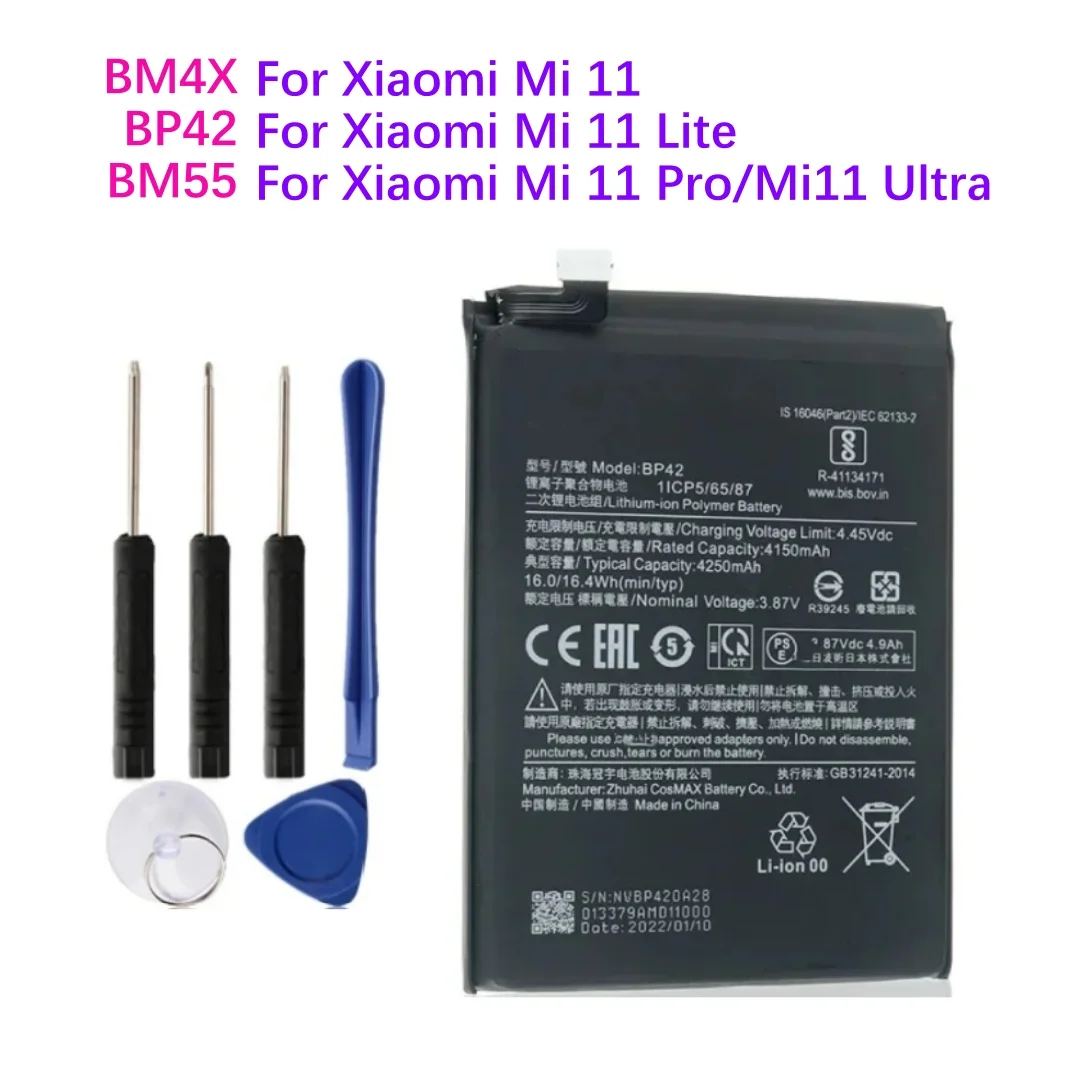 Battery-BP42-BM4X-BM55-For-Xiaomi-Mi-11-Mi11-Lite-Xiaomi11-Xiaomi11-Pro ...