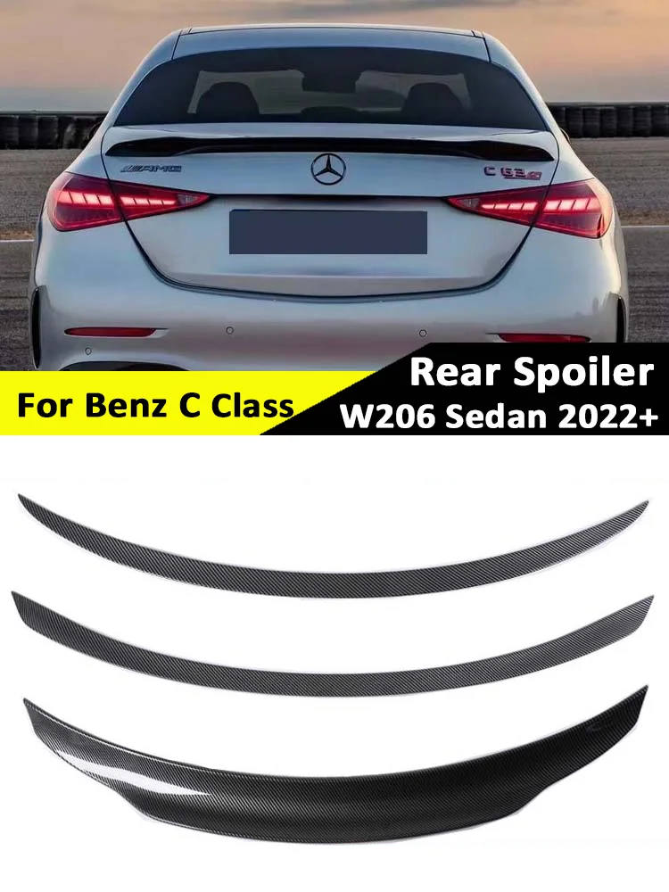 Glossy-Black-AMG-C63-PSM-Style-Rear-Spoiler-Tail-Trunk-Lip-Wing-for ...