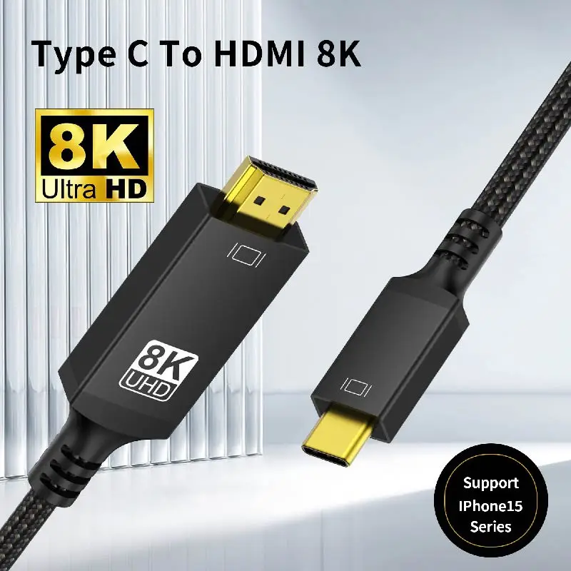 Cable-Compatible-con-USB-C-a-HDMI-8K-4K-tipo-C-a-HDMI-Thunderbolt-3 ...