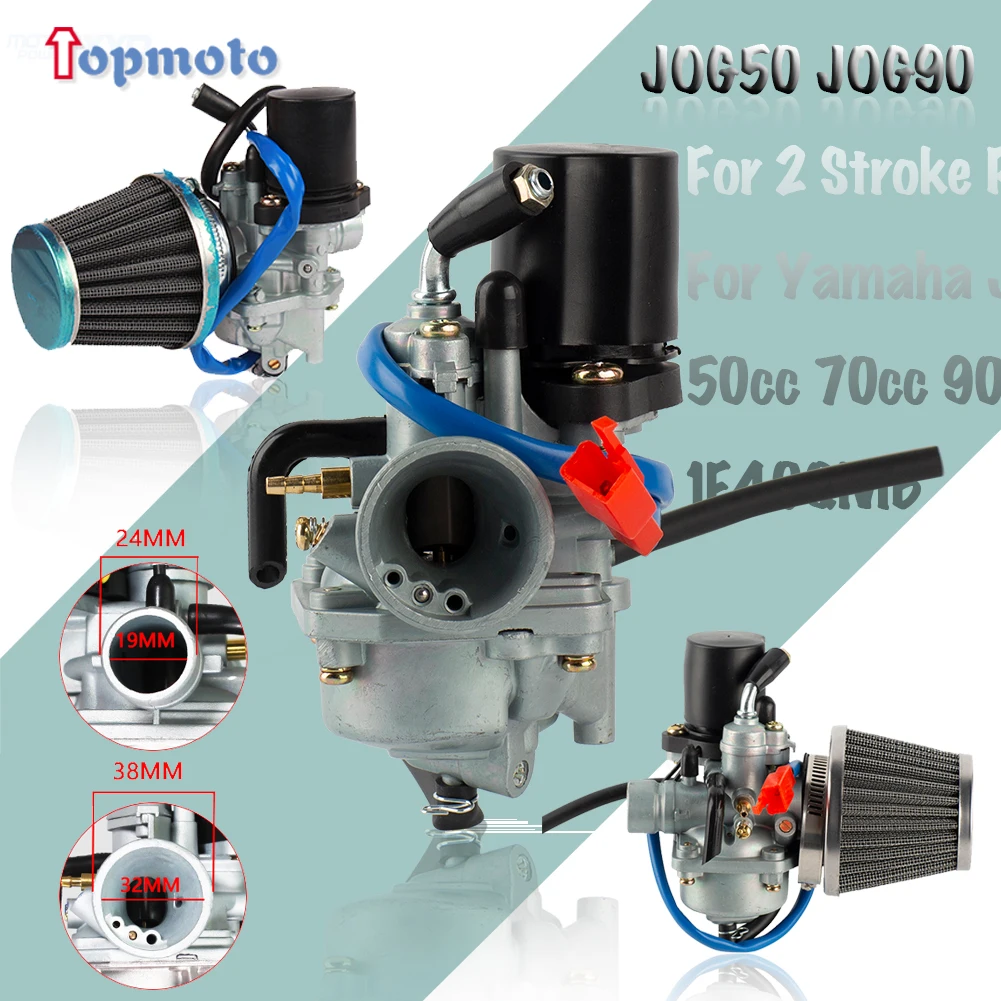 Jog50-Carburetor-For-Yamaha-Jog-50-50cc-JOG90-PZ19J-19mm-2-Stroke ...