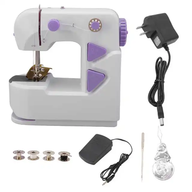 Mini Sewing Machine Portable Home Electric Micro Mini Desktop Sewing ...