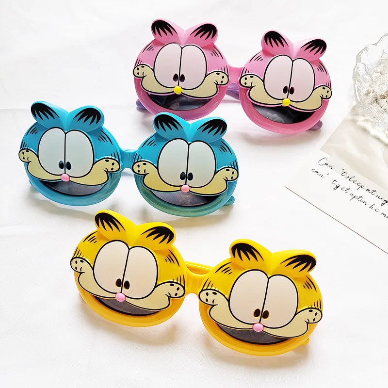 2023 Cartoon Garfield Baby Sunglasses Cute Styling Photographic Glasses ...