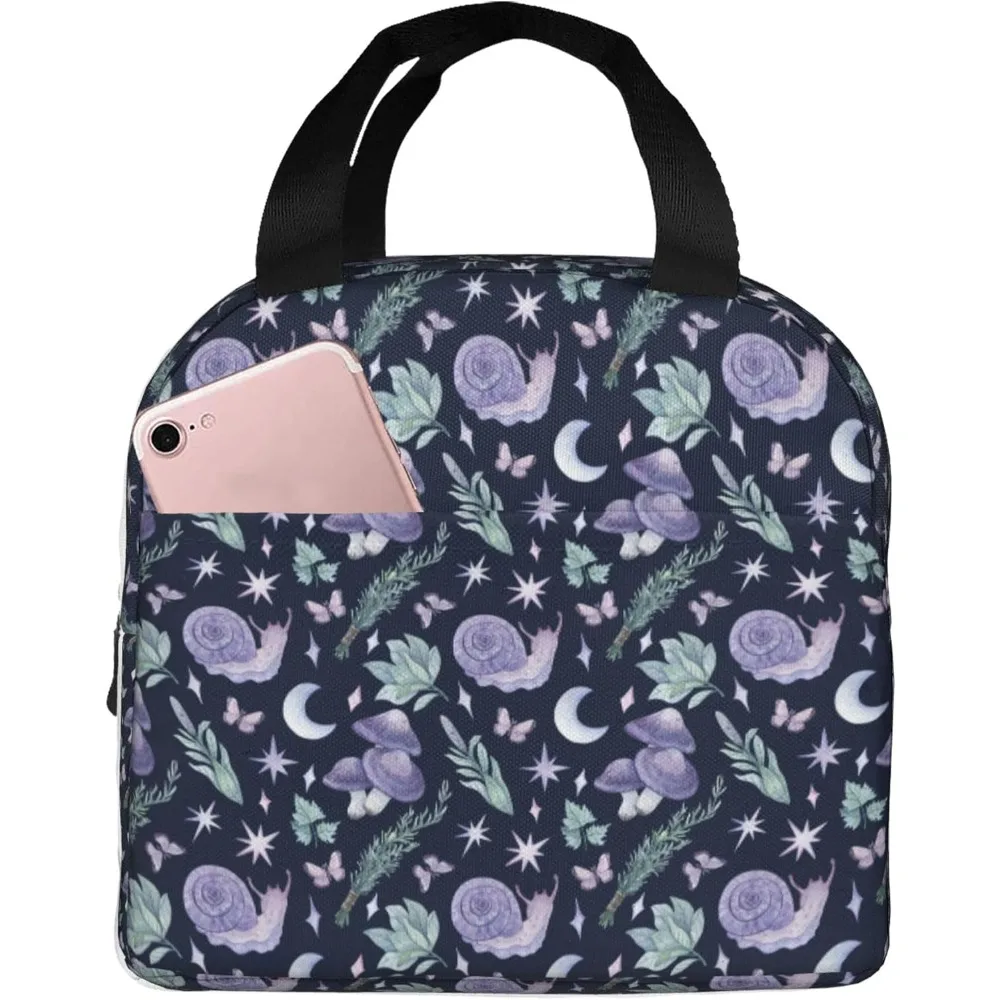 Snail-and-Moon-Leaves-Cute-Animal-Lunch-Bag-for-Men-Women-Portable ...