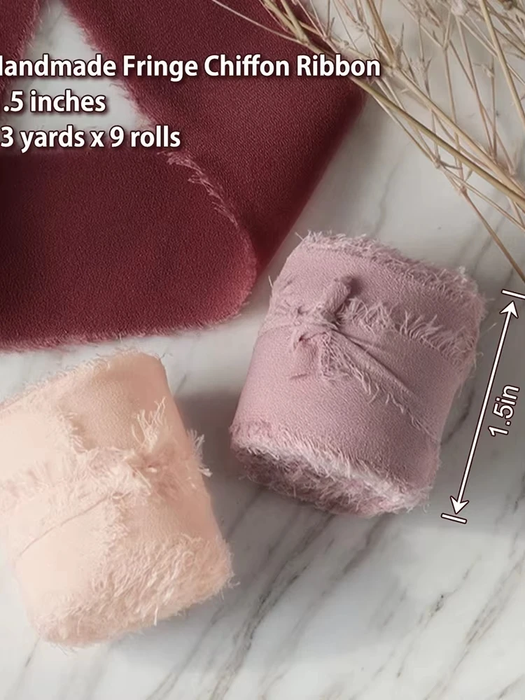 Потертая шелковая лента 5 м | AliExpress