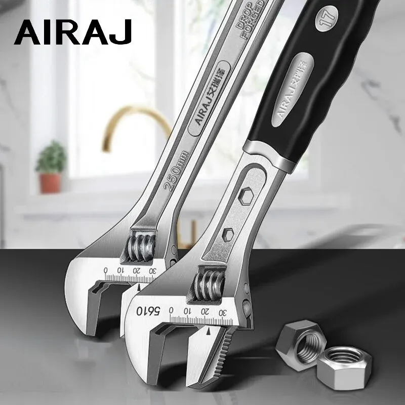 AIRAJ-8-Inch-Adjustable-Wrench-Tool-Open-Mouthed-Bathroom-Planner ...
