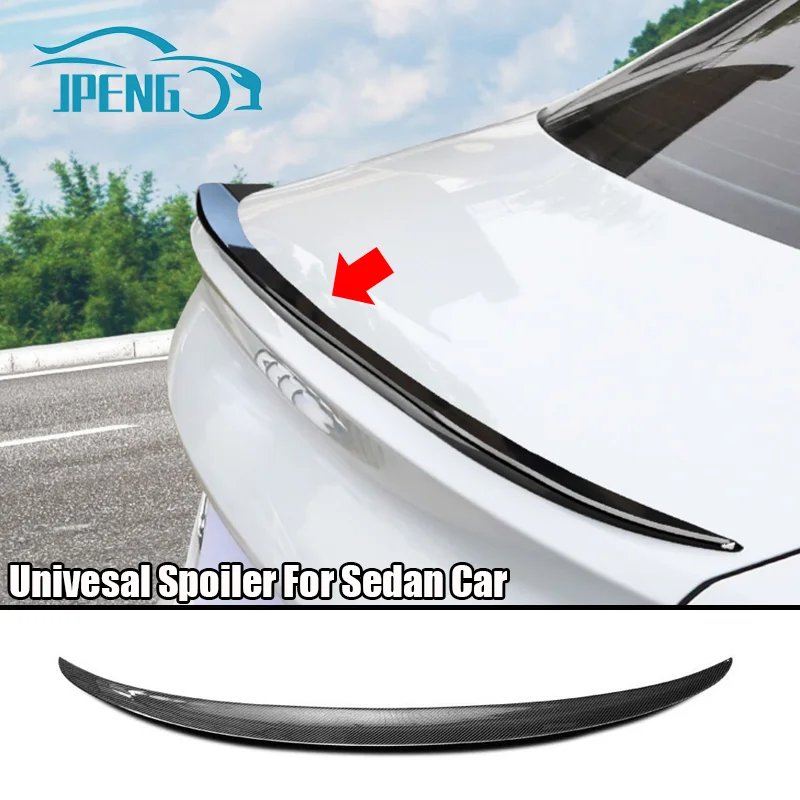 121cm-Length-Universal-Spoiler-Lip-Sedan-Rear-Wing-For-W204-W211-BMW ...