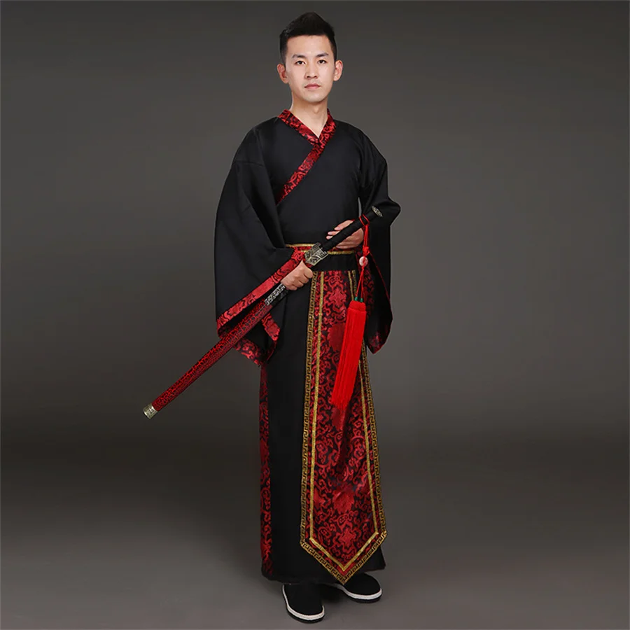 Hanfu Costumes Male Tang Dynasty Han Hero Stage Emperor Mens Hanfu ...
