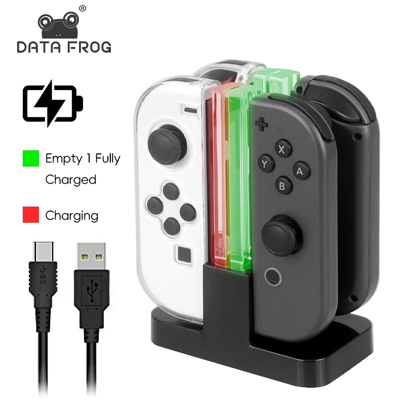 DATA-FROG-Charging-Dock-Compatible-with-Nintendo-Switch-Switch-OLED-for-Joy-Con-Charger-Stand ...