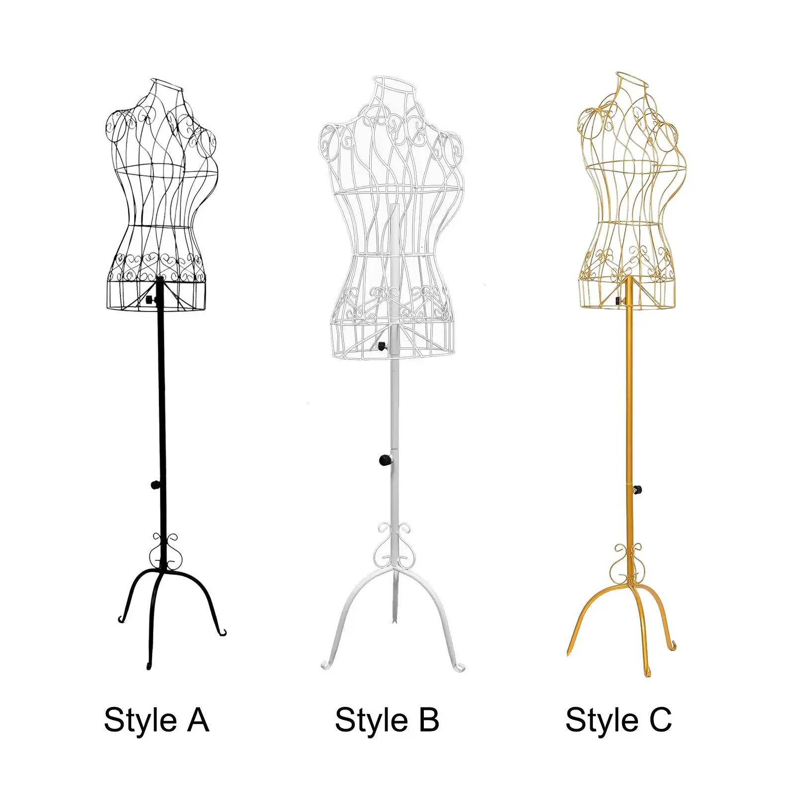 Female Mannequin Iron With Stable Base Adjustable Height Torso Body Female Mannequin Iron With Stable Base Adjustable Height Torso Body