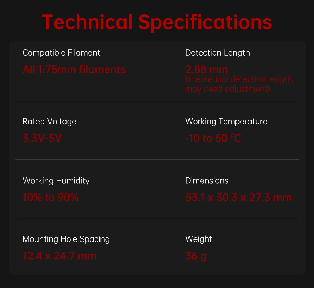 BIGTREETECH Smart Filament Sensor Filament V2.0 Break Detection Module BTT SFS V1.0 for Ender 3 ...