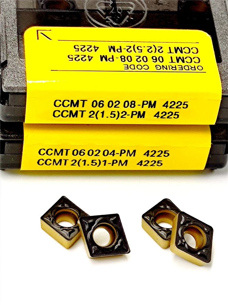 CCMT060204 CCMT060208 PM 4225 Carbide Metal Turning CNC Cutting Tool Lathe Tools CCMT 060204 ...