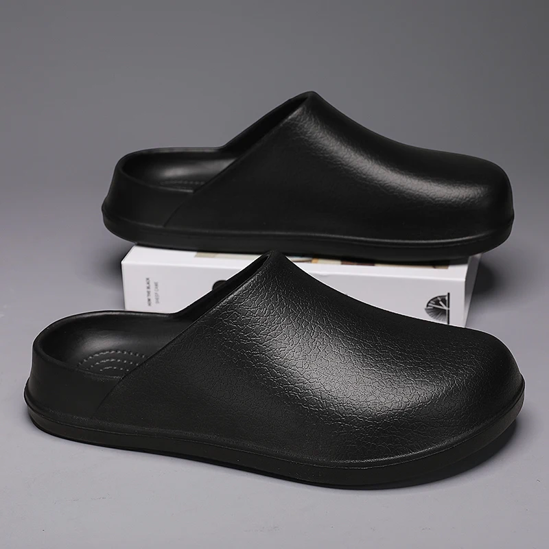 Men-Chef-Shoes-Slip-On-Kitchen-Slippers-Comfortable-Women-Nurse-Slides ...