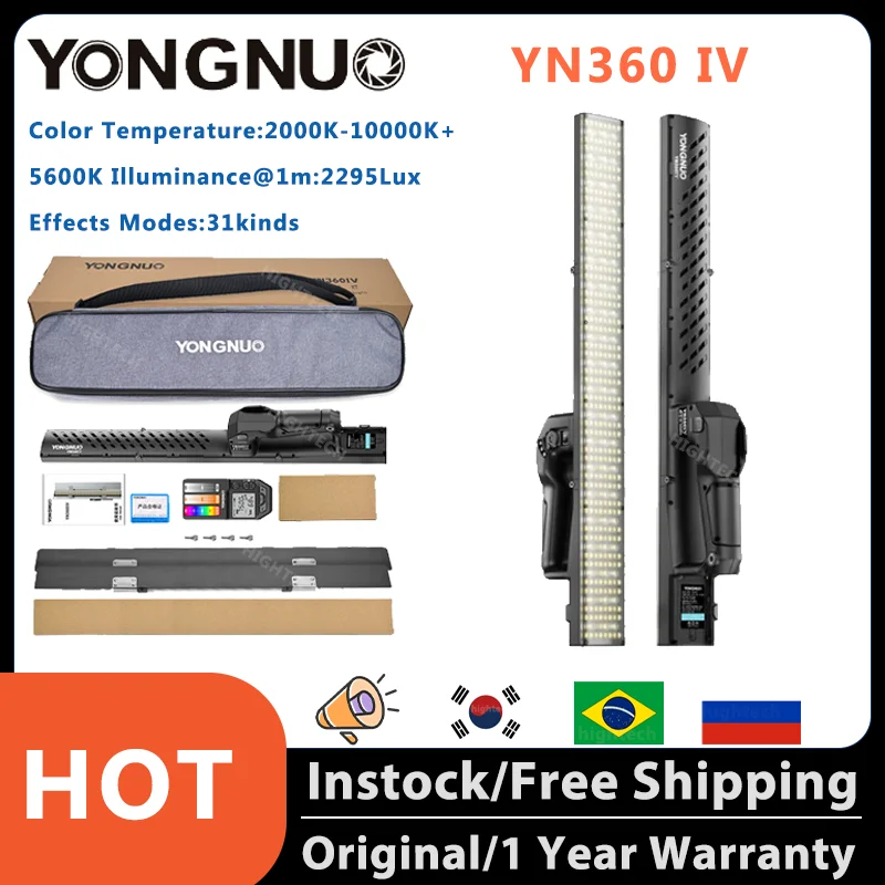 Yongnuo-YN360-IV-YN360IV-Handheld-2000K-10000K-RGB-Colorful-Ice-Stick ...