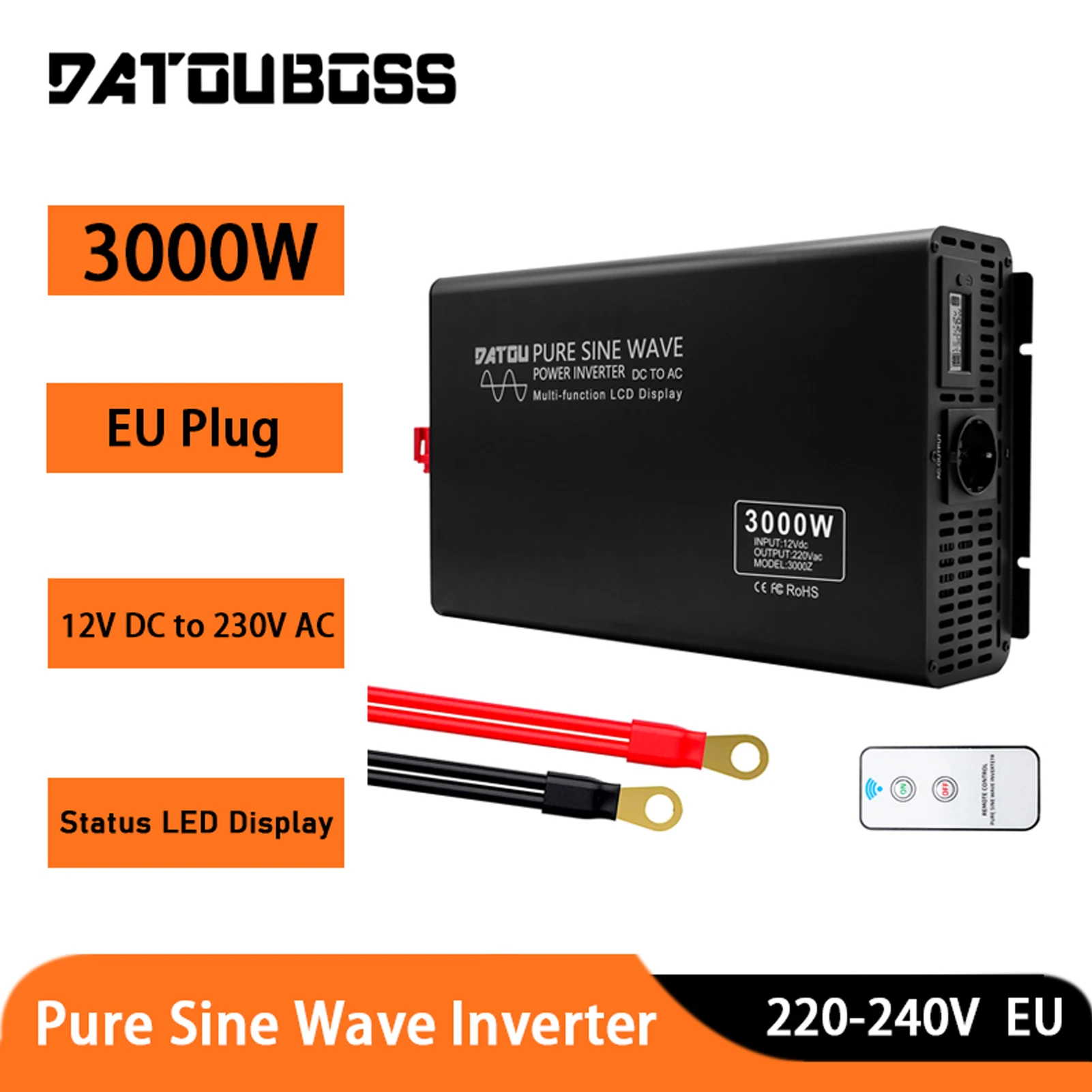 DATOUBOSS-pure-sine-wave-inverter-12V-3000W-220-240V-Household-appliances-auto-ship-RV-retrofit ...