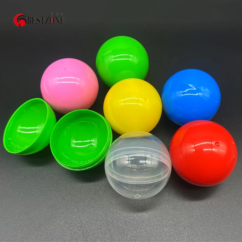 10/20Pcs D65MM Colorful Plastic Toy Capsule Surprise Ball Split Body ...