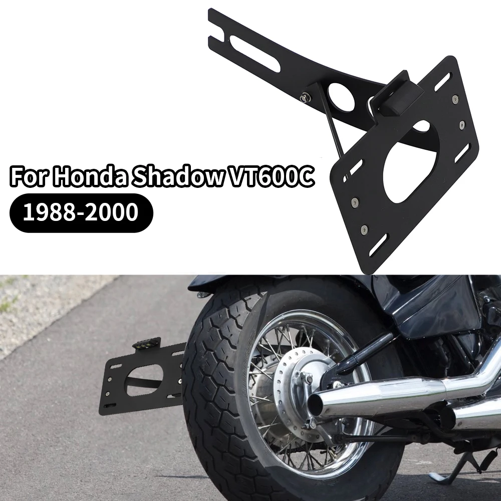 Motorcycle Side Mount LED License Plate Light For Honda Shadow VT 600 C ...
