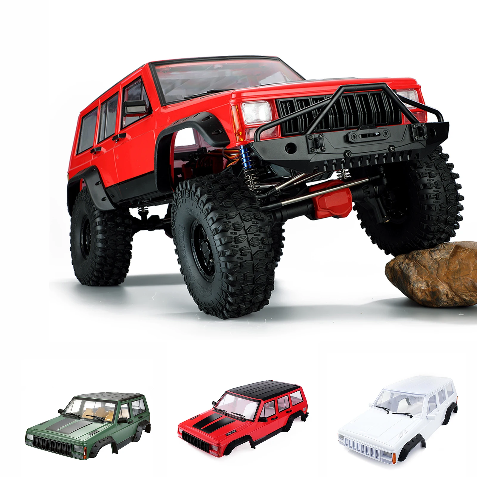 12-3-313mm-Wheelbase-Painted-Cherokee-Body-Shell-for-1-10-RC-Crawler ...