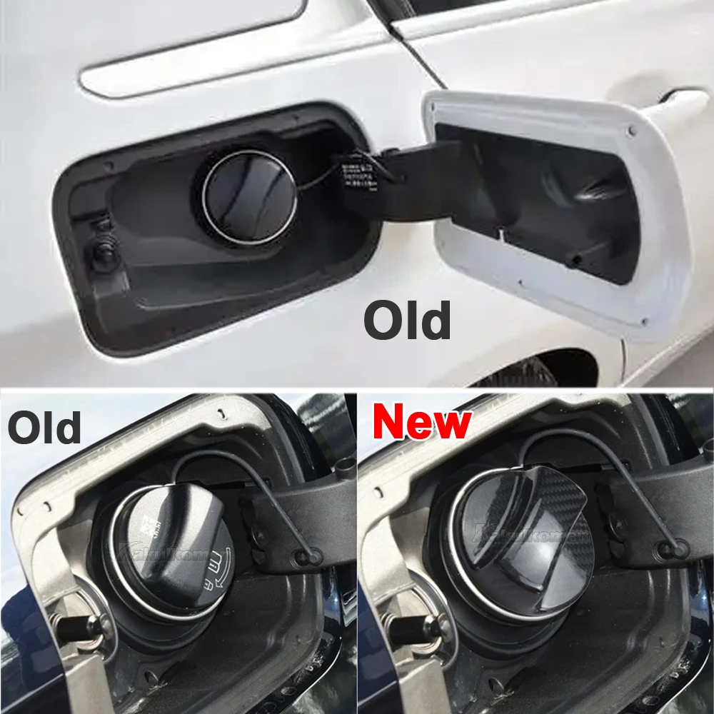 Carbon Fiber Car Fuel Tank Oil Gas Cap Trim Cover decor For BMW E90 E92 ...