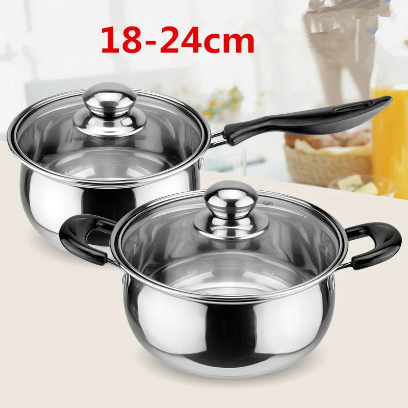 Stainless Steel pot Double Bottom Soup Pot Nonmagnetic Cooking Multi ...