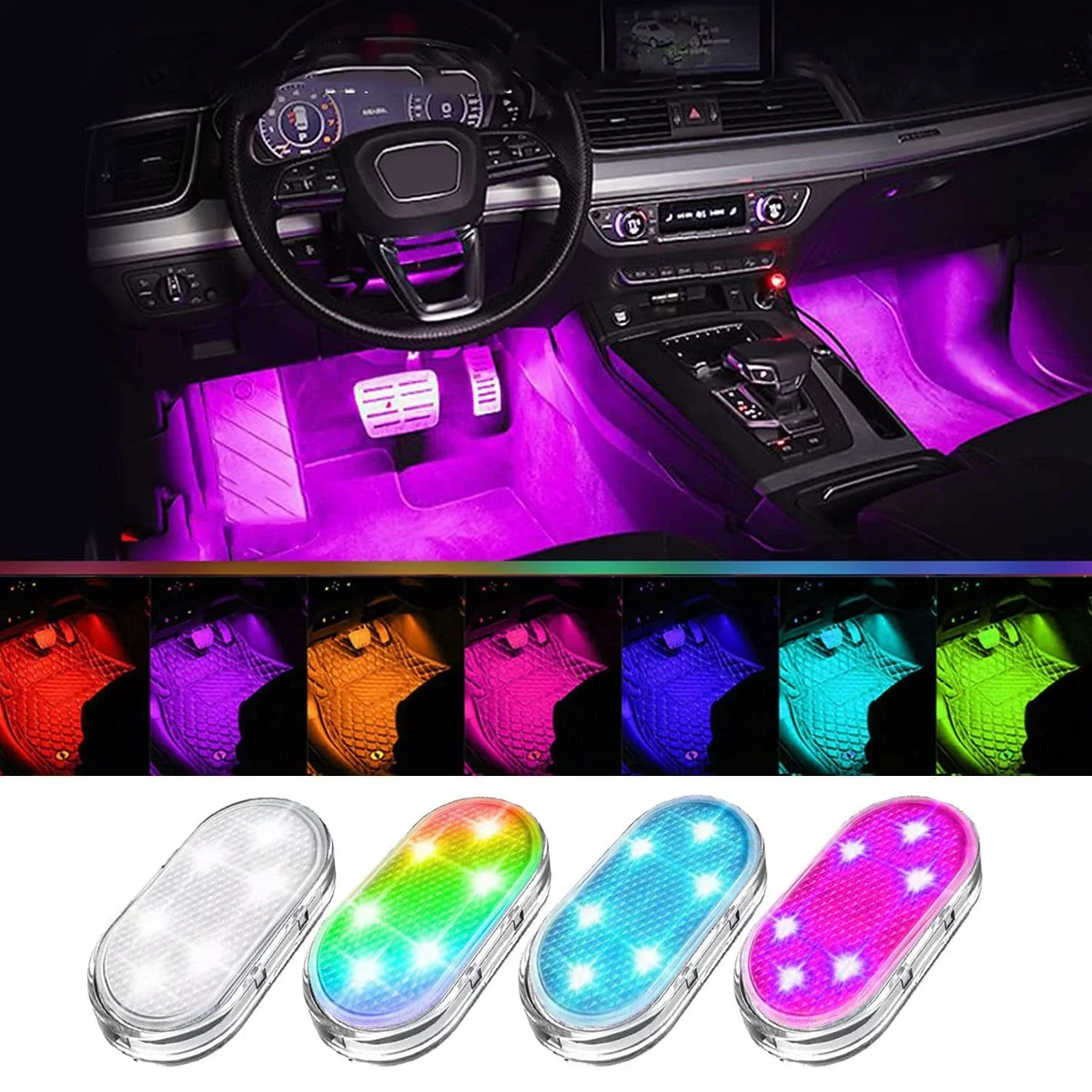 Luces-Led-inal-mbricas-para-Interior-de-coche-luces-Led-para-Interior ...