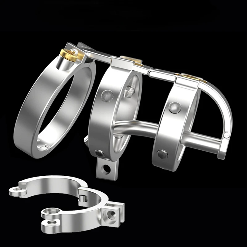 Male Sissy Stainless Steel Mechanical Chastity Cage Invisible Wear ...