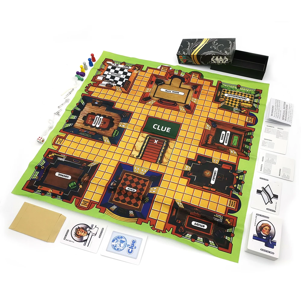 Juegos de mesa Clue, fichas de madera, serie Retro, juego clásico de ...
