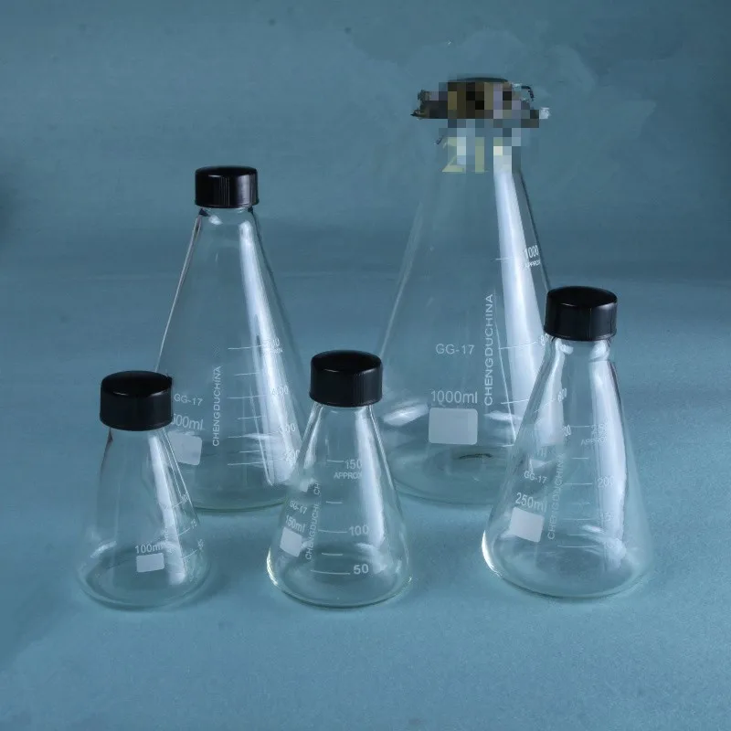 Thick-Walled-Conical-Flask-With-Stopper-Erlenmeyer-Flask-Thread-Mouth ...