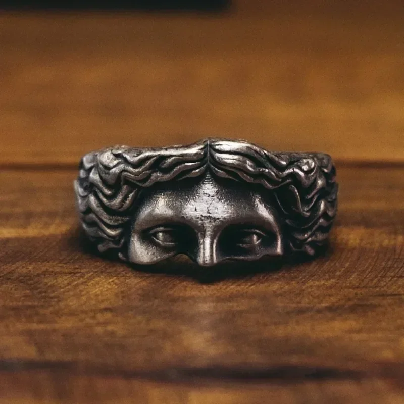Punk-Venus-Sculpture-Half-Face-Ring-for-Men-Renaissance-Vintage ...