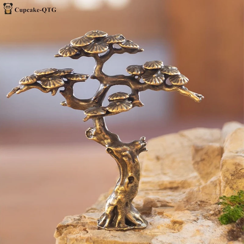 1pc-Small-Bonsai-Tree-Statues-Copper-Alloy-Mini-Welcome-Pine-Miniature ...