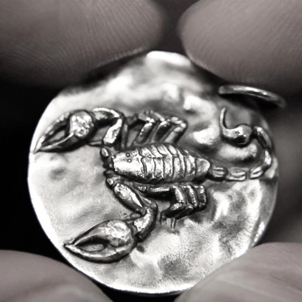 Original-Design-S925-Sterling-Silver-Scorpio-Necklace-Pendant-Scorpion ...