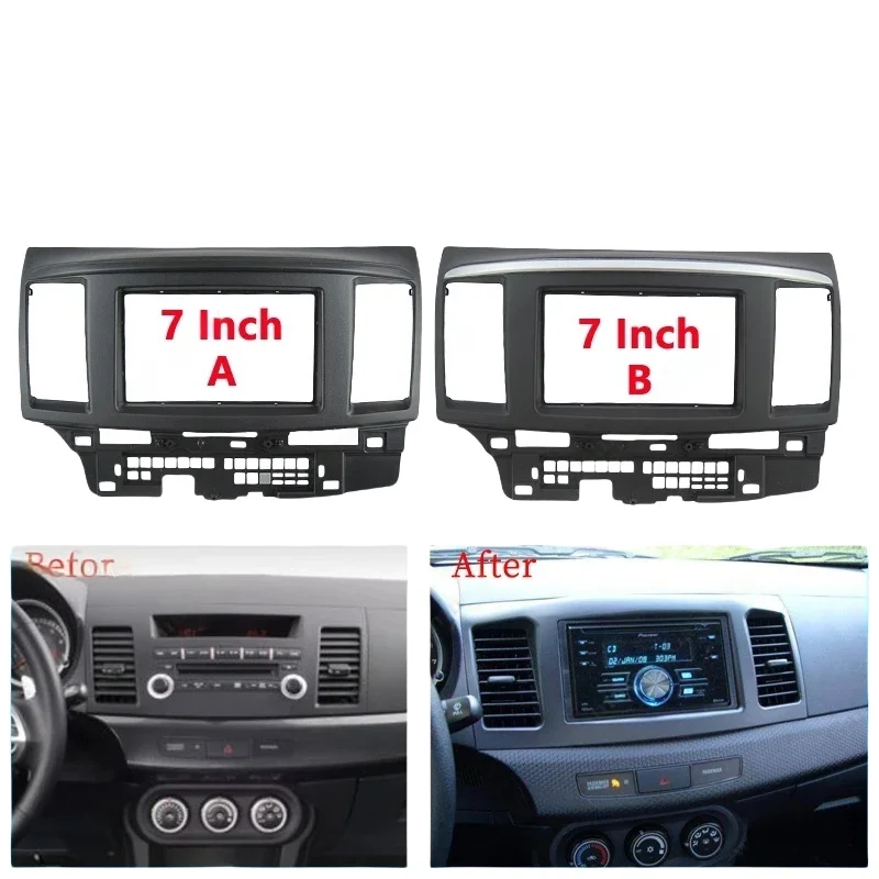 7" 2DIN Car Stereo Dash Kit for Mitsubishi Lancer/Galant Fortis/Proton ...