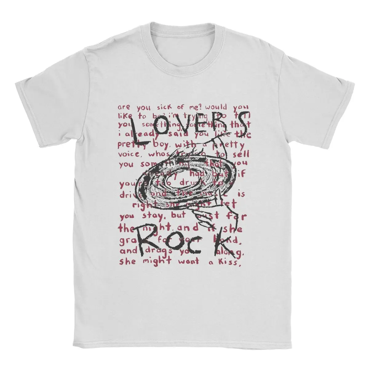 Creative-Tv-Girl-Lovers-Rock-Lyrics-T-Shirt-Men-Round-Collar-Pure ...