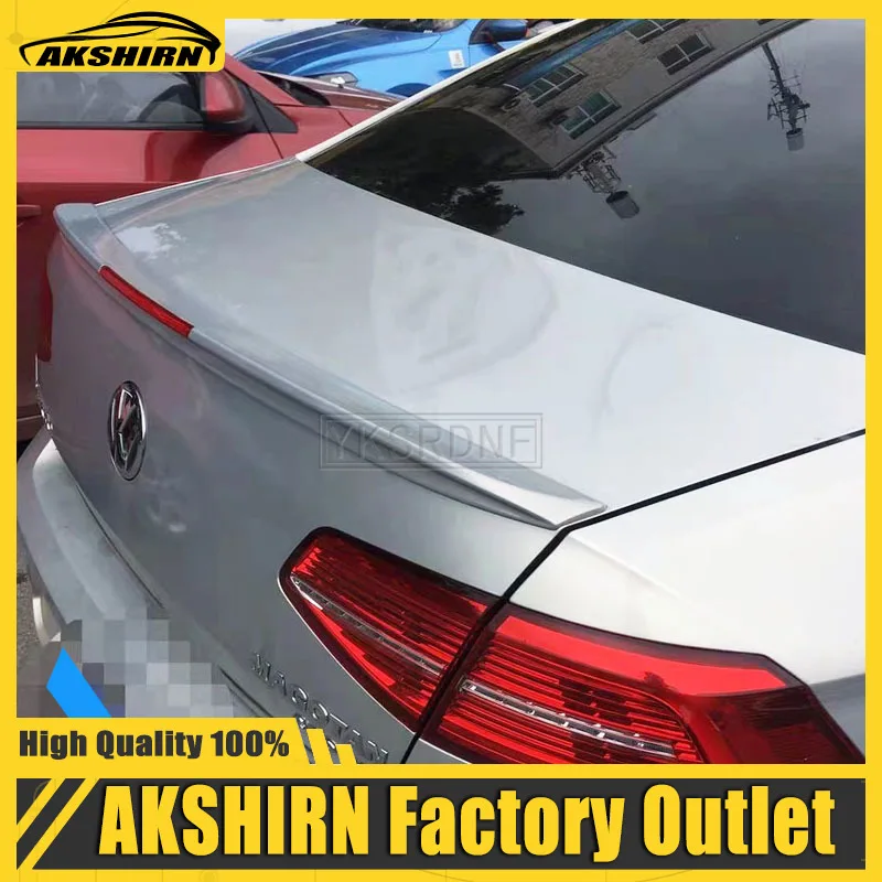 For VOLKSWAGEN PASSAT B8 Spoiler 2017 2018 2019 Glossy Black Universal ...