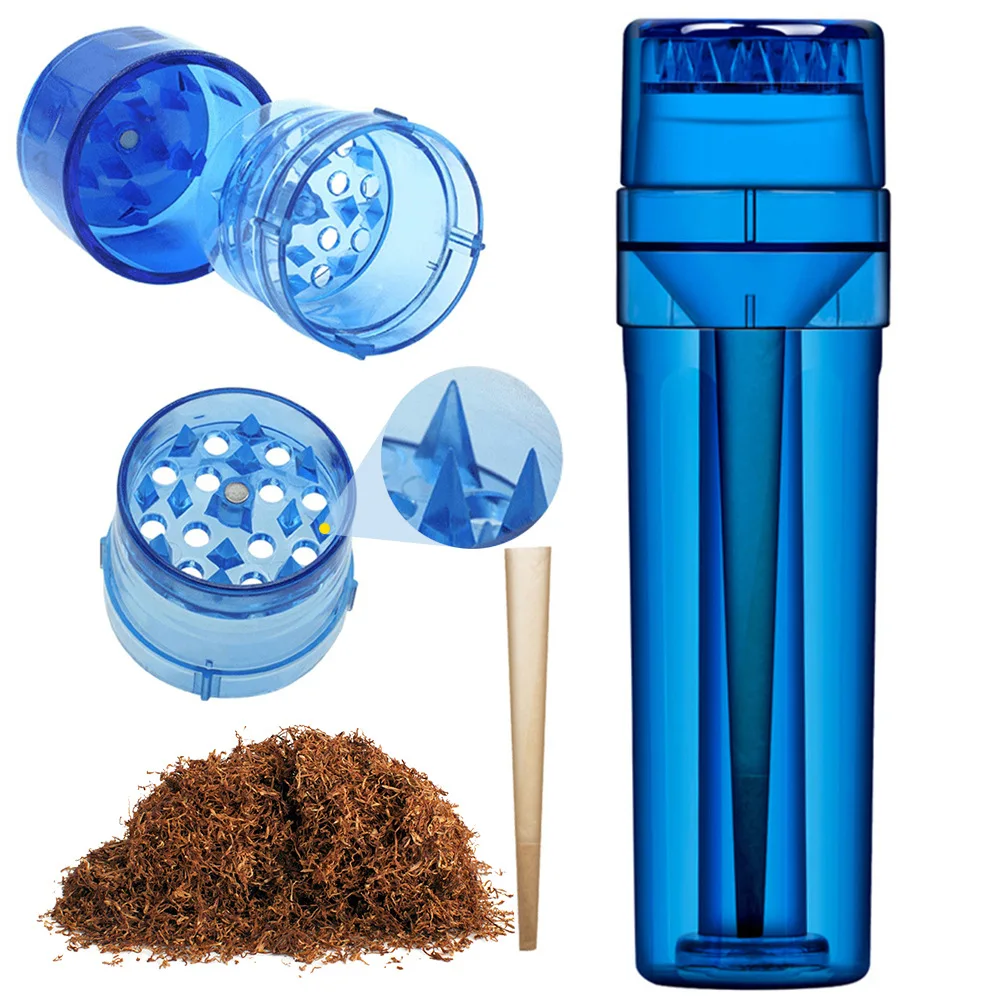 1-Pcs-Tobacco-Grinding-Tank-Integrated-Plastic-Grinder-With-Roll-Horn ...