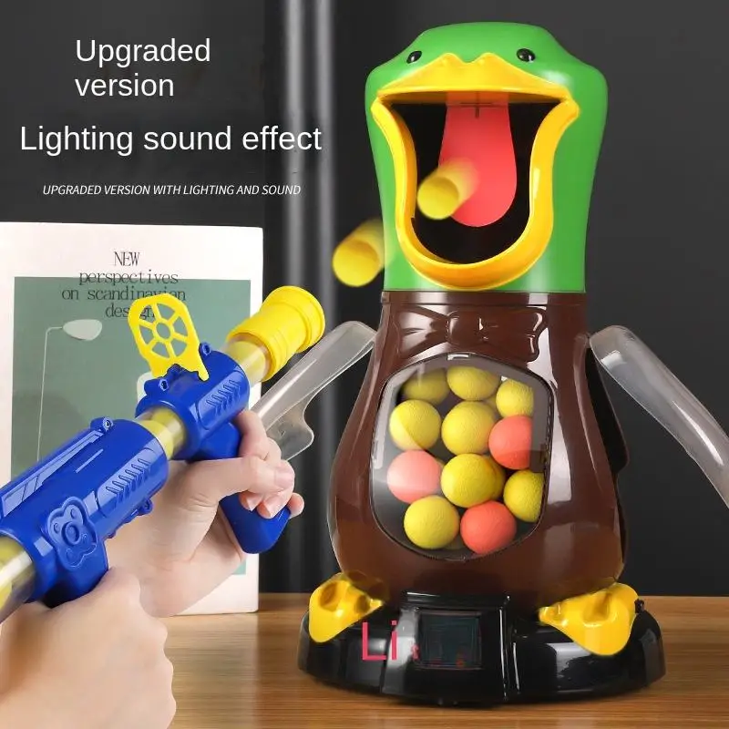 Hungry-Shooting-Duck-Toys-Air-powered-Gun-Soft-Bullet-Ball-with-Light ...