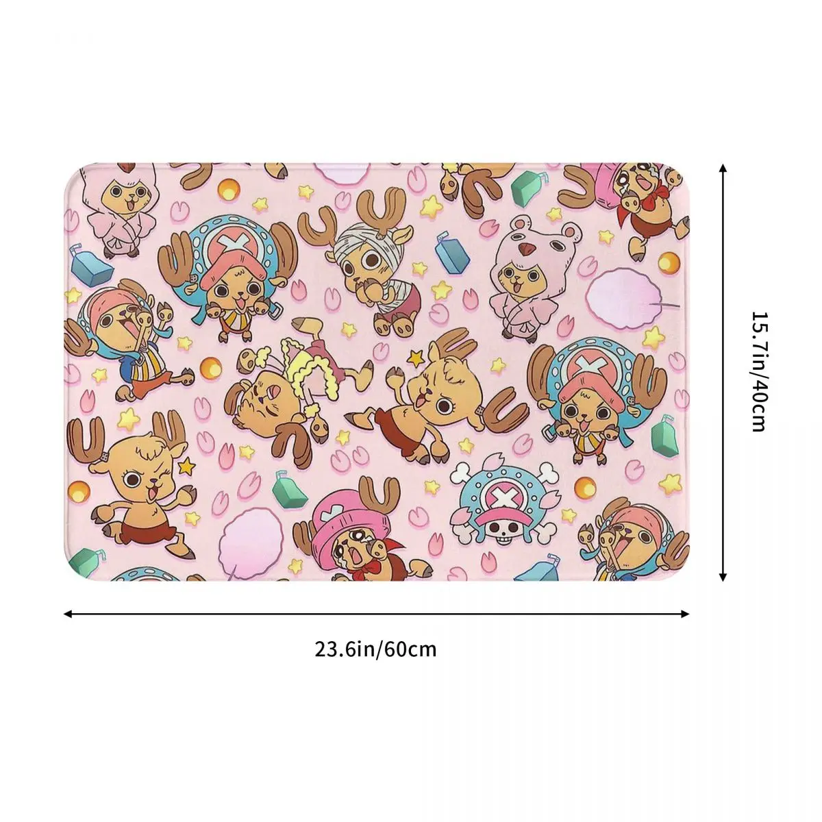 One Piece Monkey D. Luffy Non-slip Doormat Bath Mat TONY TONY Chopper ...