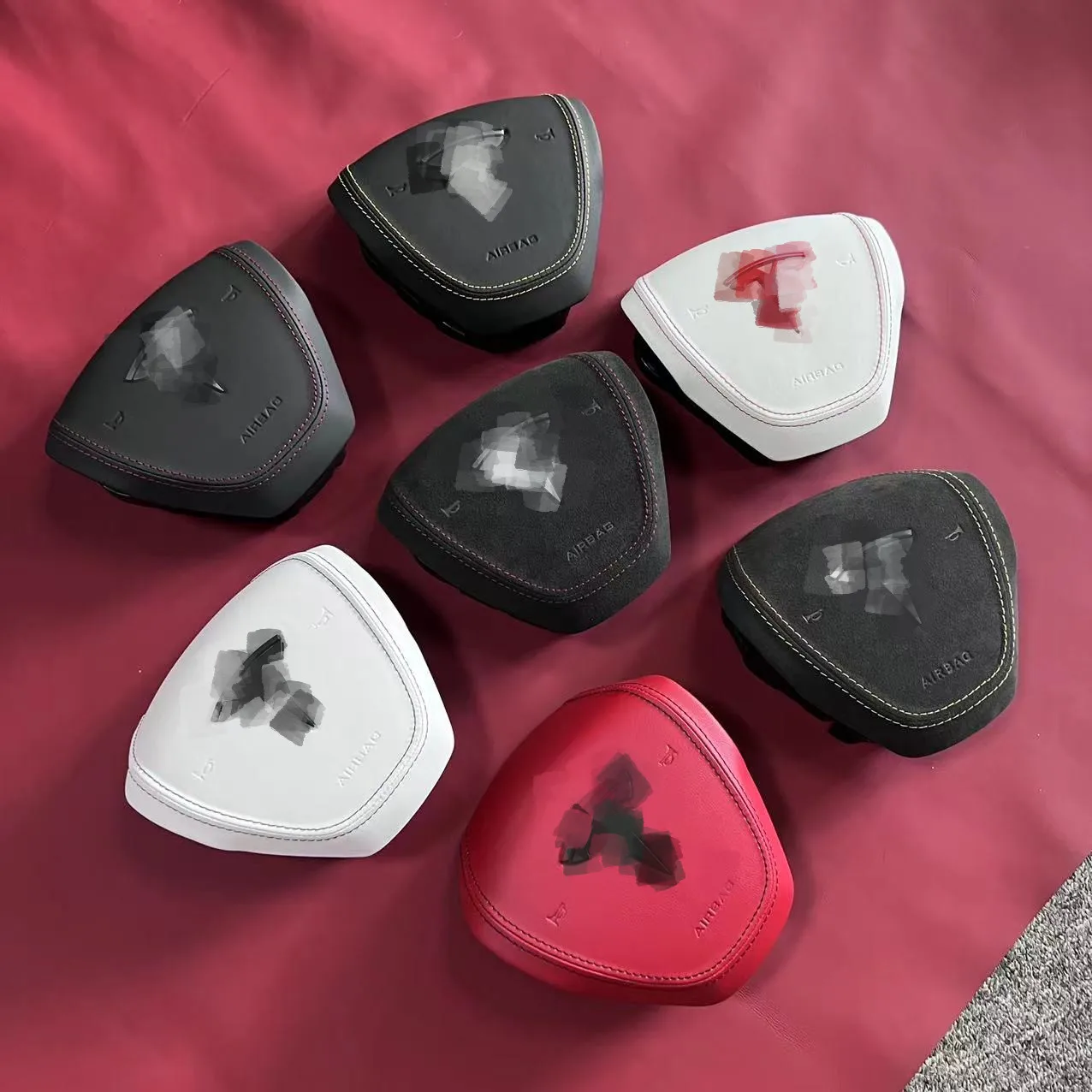 HerrFuks-Steering-Wheel-Horn-Cover-For-Tesla-Model-3-Model-Y-Leather ...