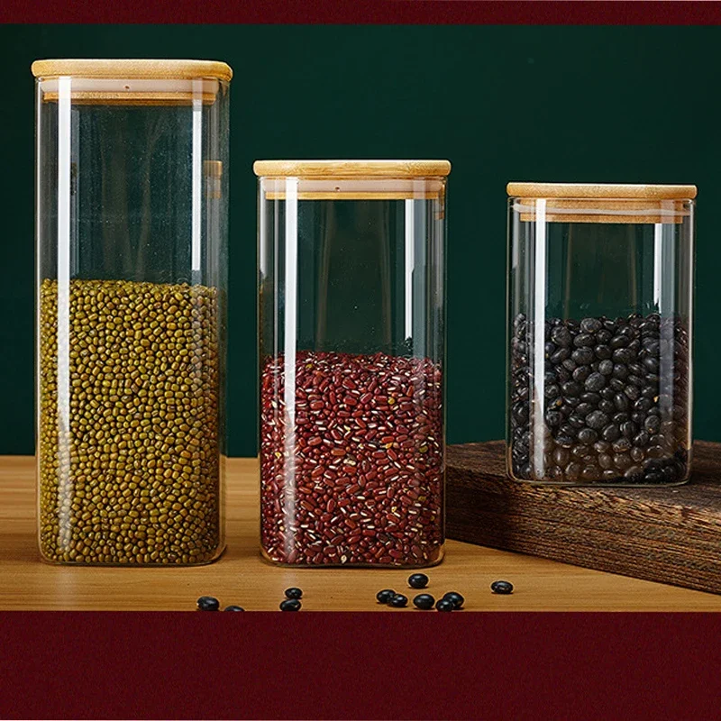 R-cipient-de-stockage-des-aliments-en-verre-avec-bouchons-en-li-ge ...