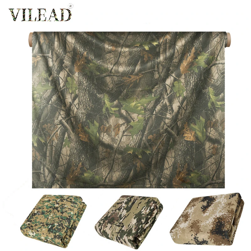 Vilead 75d Camo Burlap Camouflage Netting Covers Army Military Mesh ...