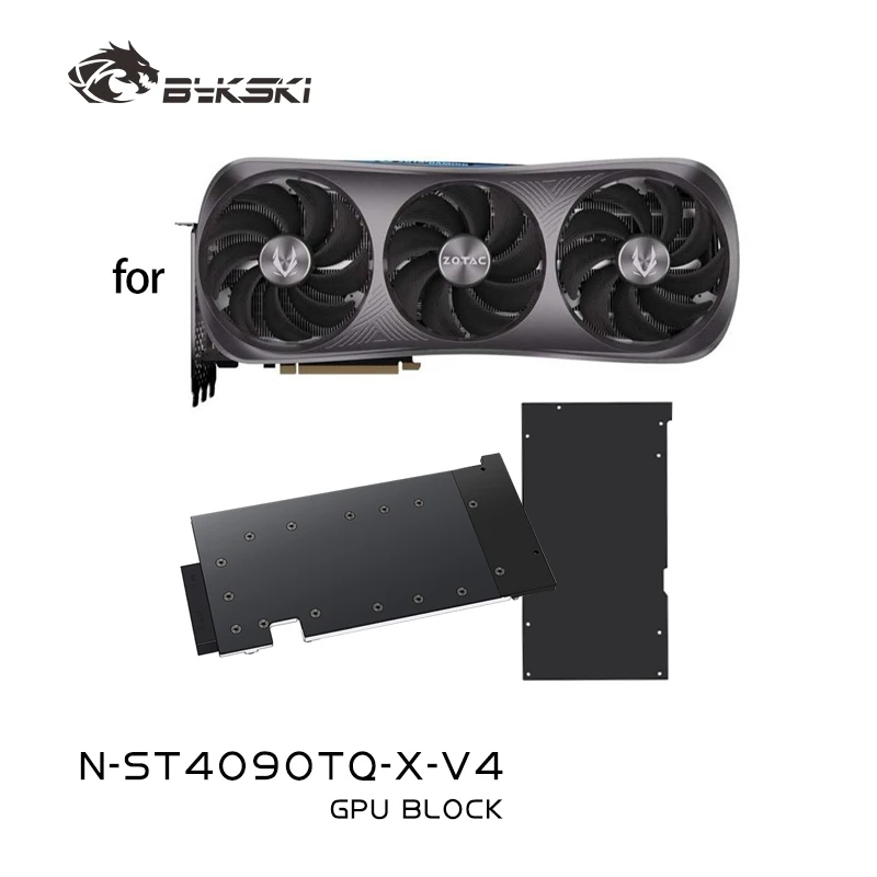 Bykski GPU Water Block for ZOTAC GAMING RTX 4090 Trinity /AMP EXtreme ...