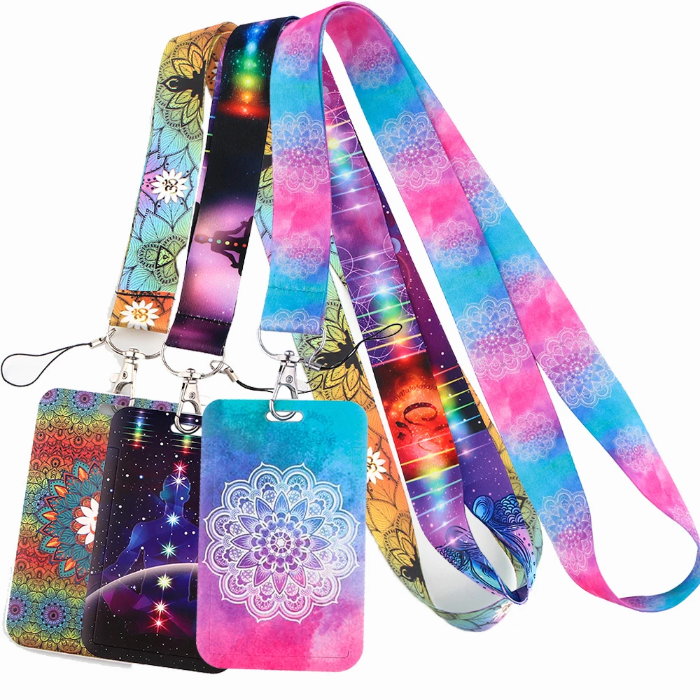 Yoga-Beautiful-Lanyards-For-Keys-Chain-ID-Credit-Card-Cover-Pass-Mobile ...