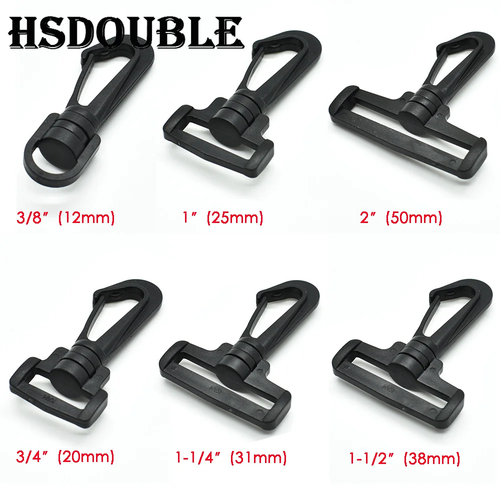 10Pcs-Pack-6-Size-Pick-Webbing-1-2-2-Plastic-Swivel-Snap-Hooks-Hardware ...