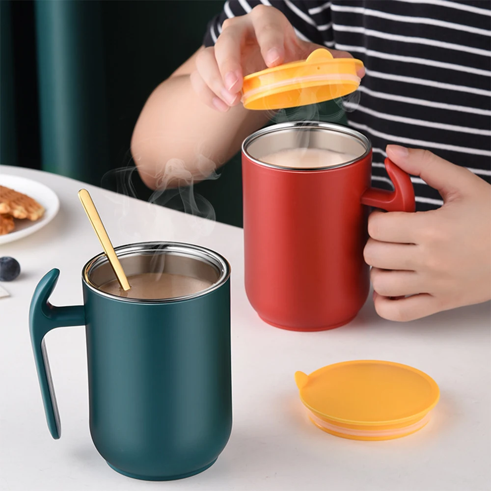 550ml Thermos Cup Large Capacity 304 Stainless Steel Mug With Lid ...