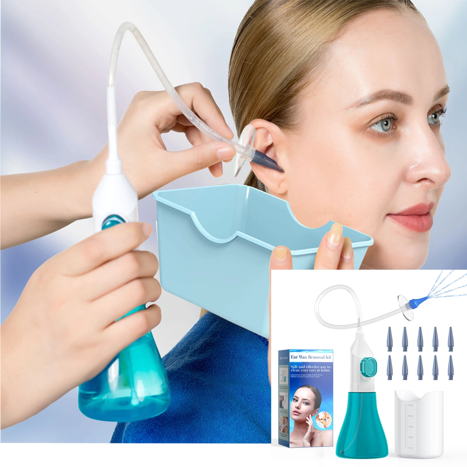 Ear Wax Removal Manual Ear Irrigation Flushing System EarWax L Safe and ...